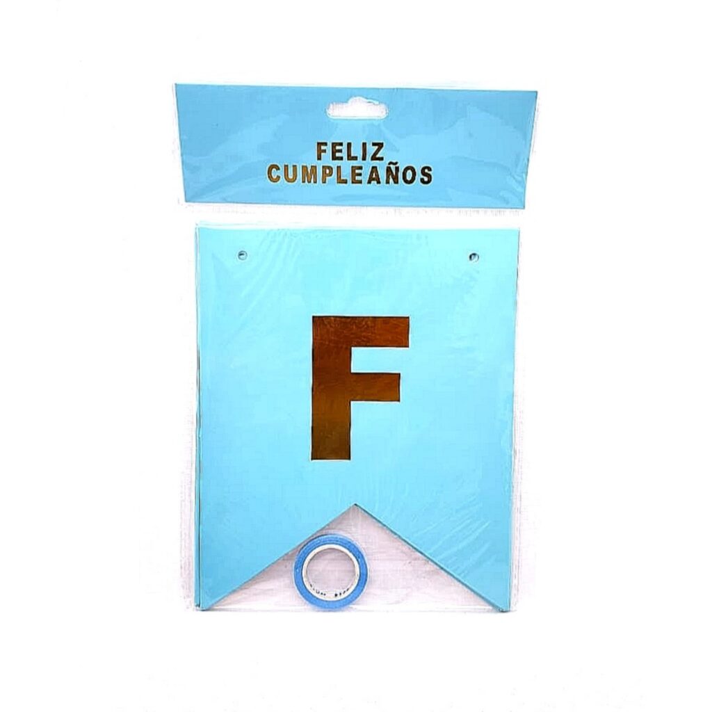Banderín Feliz Cumpleaños Azul Rey – Punto Globo