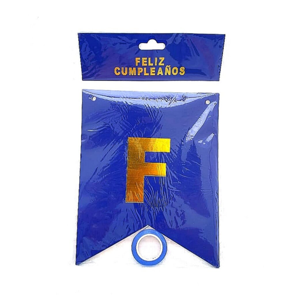 Banderín Feliz Cumpleaños Azul Rey – Punto Globo